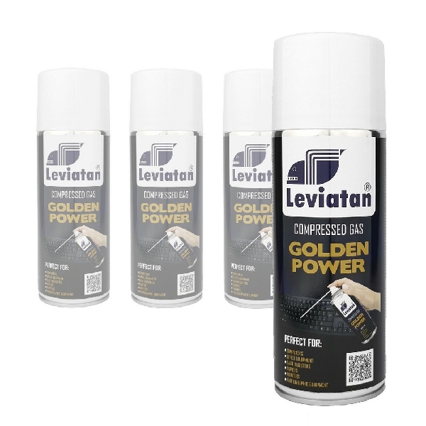 Leviatan Poligrafia. SPRĘŻONY GAZ LEVIATAN GOLDEN POWER 400ml SET 4SZT.